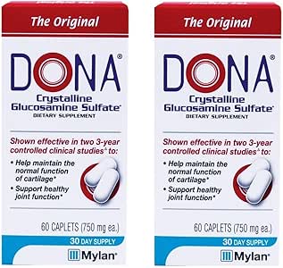 Amazon.com: DONA Crystalline Glucosamine Sulfate 60 caplets (2 Pack ...