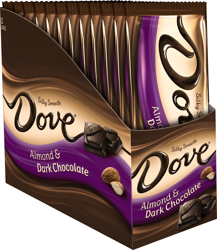 DOVE Dark Chocolate Mint Swirl Sharing Size Candy Bar 3.30-Ounce Bar 12 ...