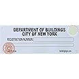 Amazon.com : HPD New York City NYC Building Registration Number Sign ...