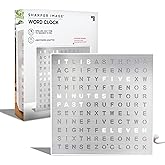 Amazon.com: Sharper Image® LED Light-Up Word Clock, 7.75" Modern Design ...