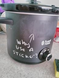 Russell Hobbs 24180 Chalkboard Slow Cooker, 3.5 L, Black: Amazon.co.uk ...