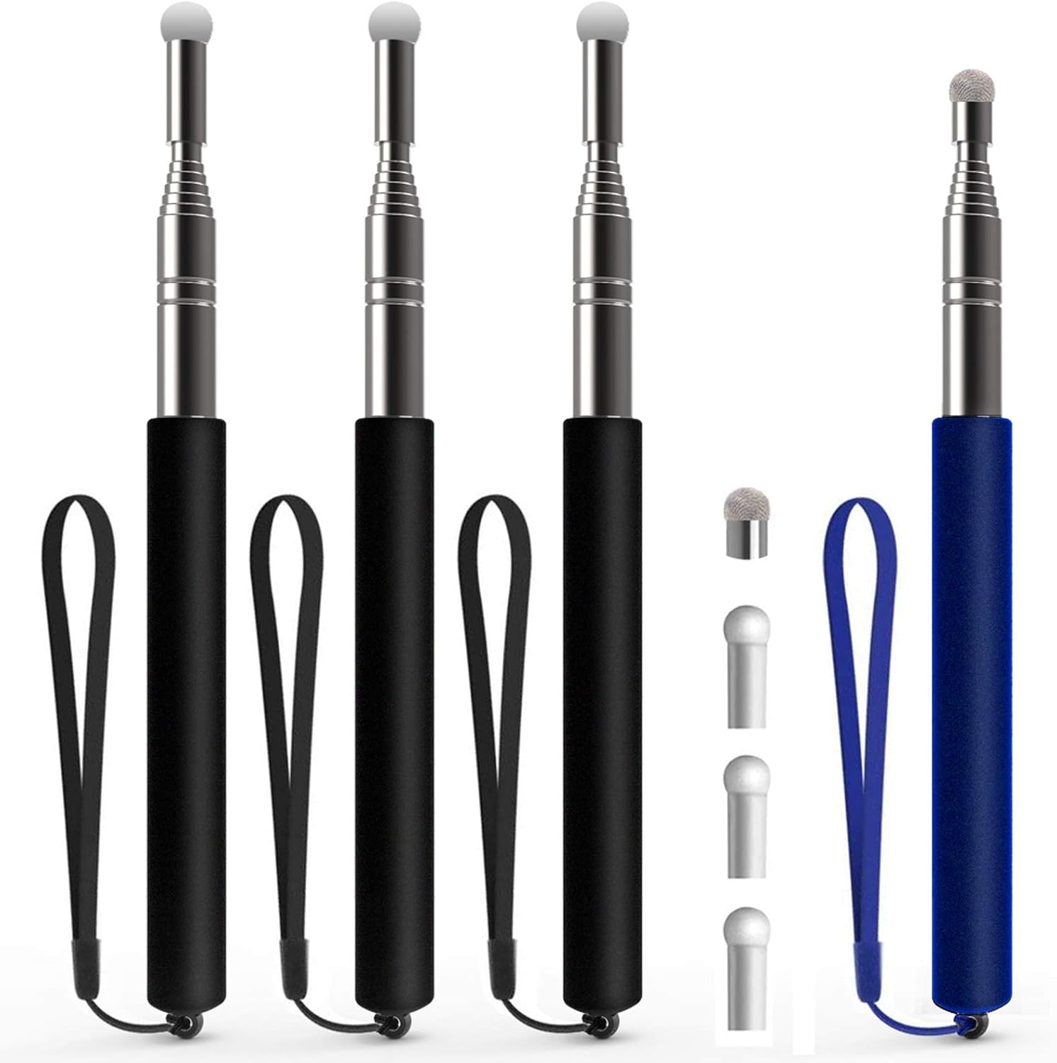 Telescopic Pointer for Teachers, 4Pcs Teacher Pointer Stick Extendable ...