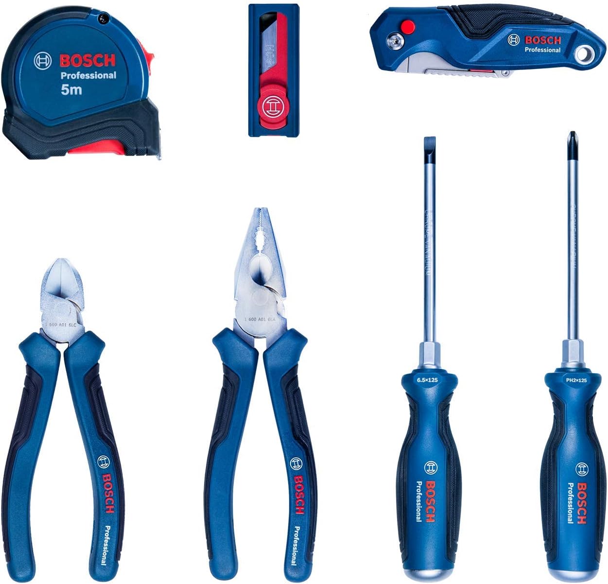Bosch Professional 1600A016BV 16-Part Professional Tool Set (Including ...