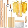 Amazon.com: Pasta Making Tools, 9 Piece Wood Pasta Making Kit with 3 ...