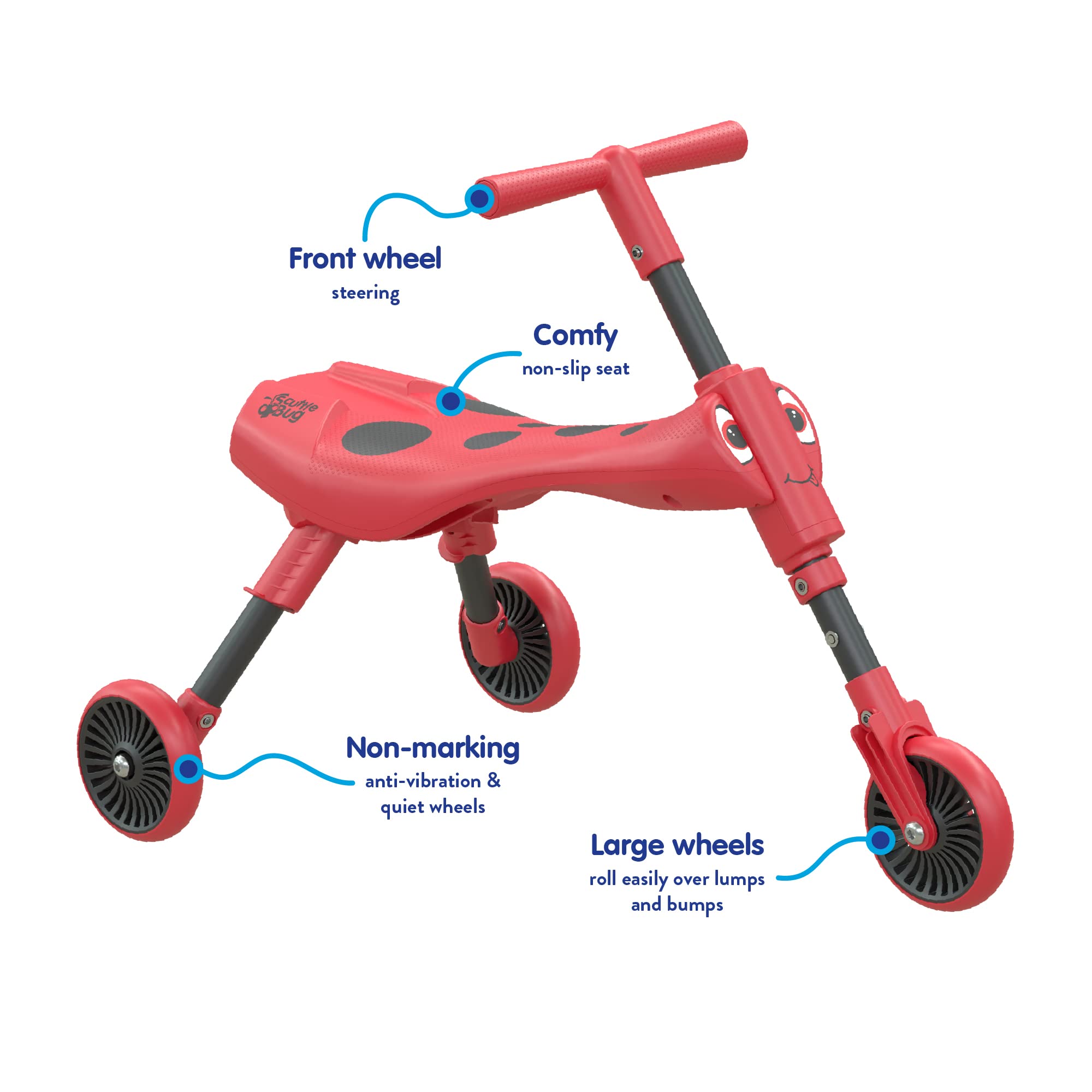 Mua Scuttlebug Ride On - Walking Tricycle with a Foldable Design - Red ...
