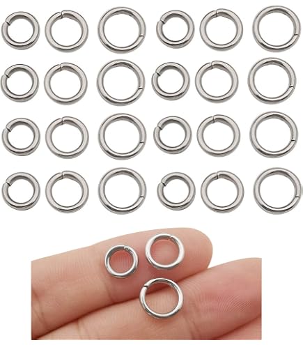 Split Ring Jump Ring Uxcell 200Pcs Open Jump Rings, 4mm 316 Stainless ...