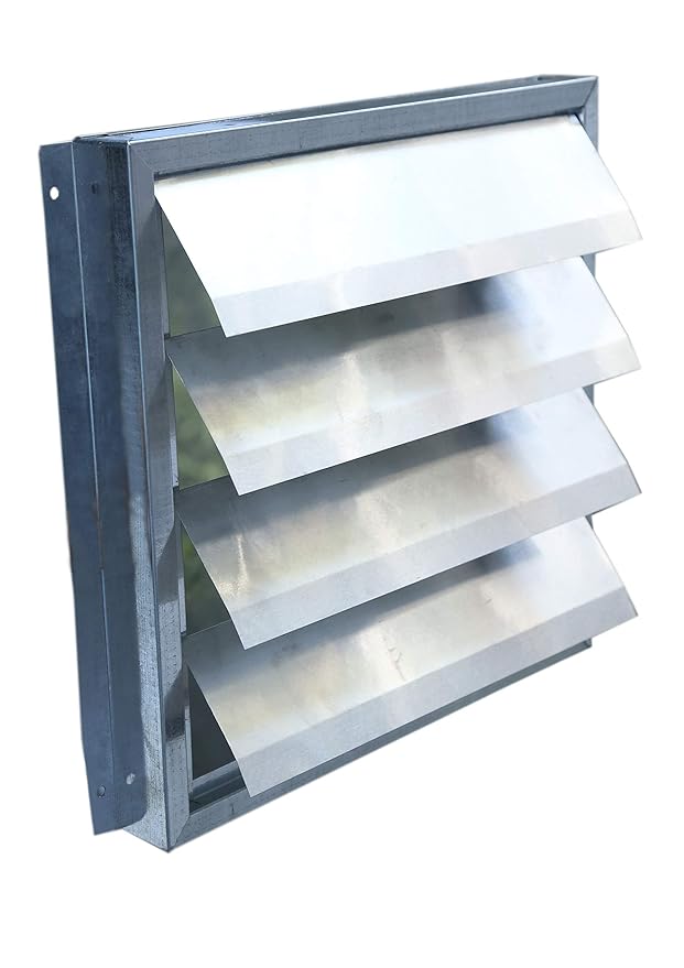 NO Louver Iron Shutter for 6-inch Exhaust Fan (Silver): Amazon.in: Home ...
