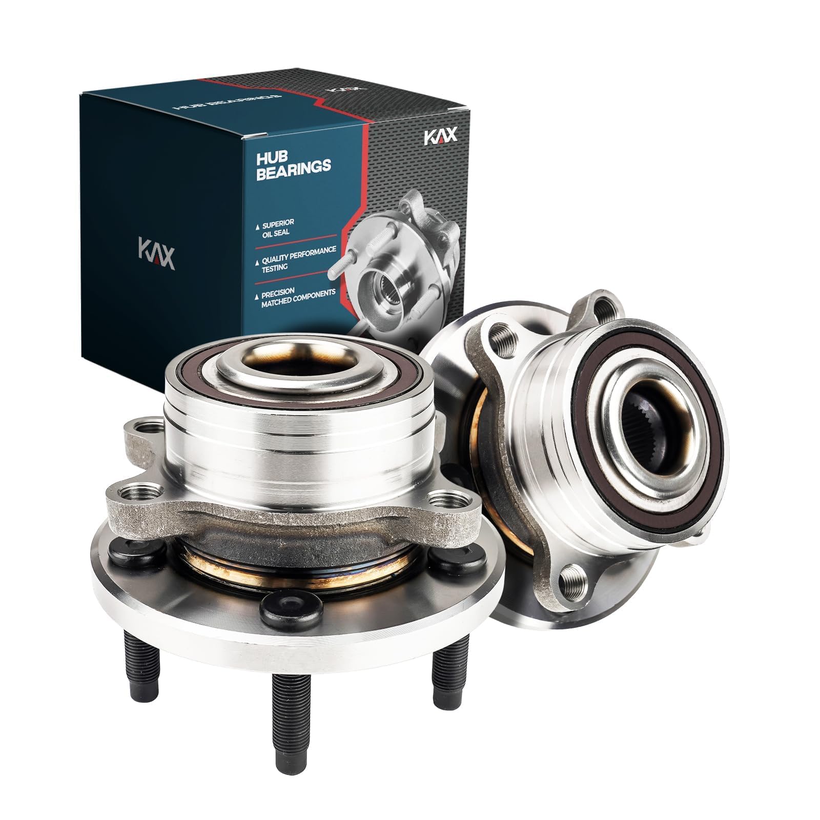 KAX 512460 Pair Front Wheel Bearing and Hub Assembly fit for 2013-2019 ...