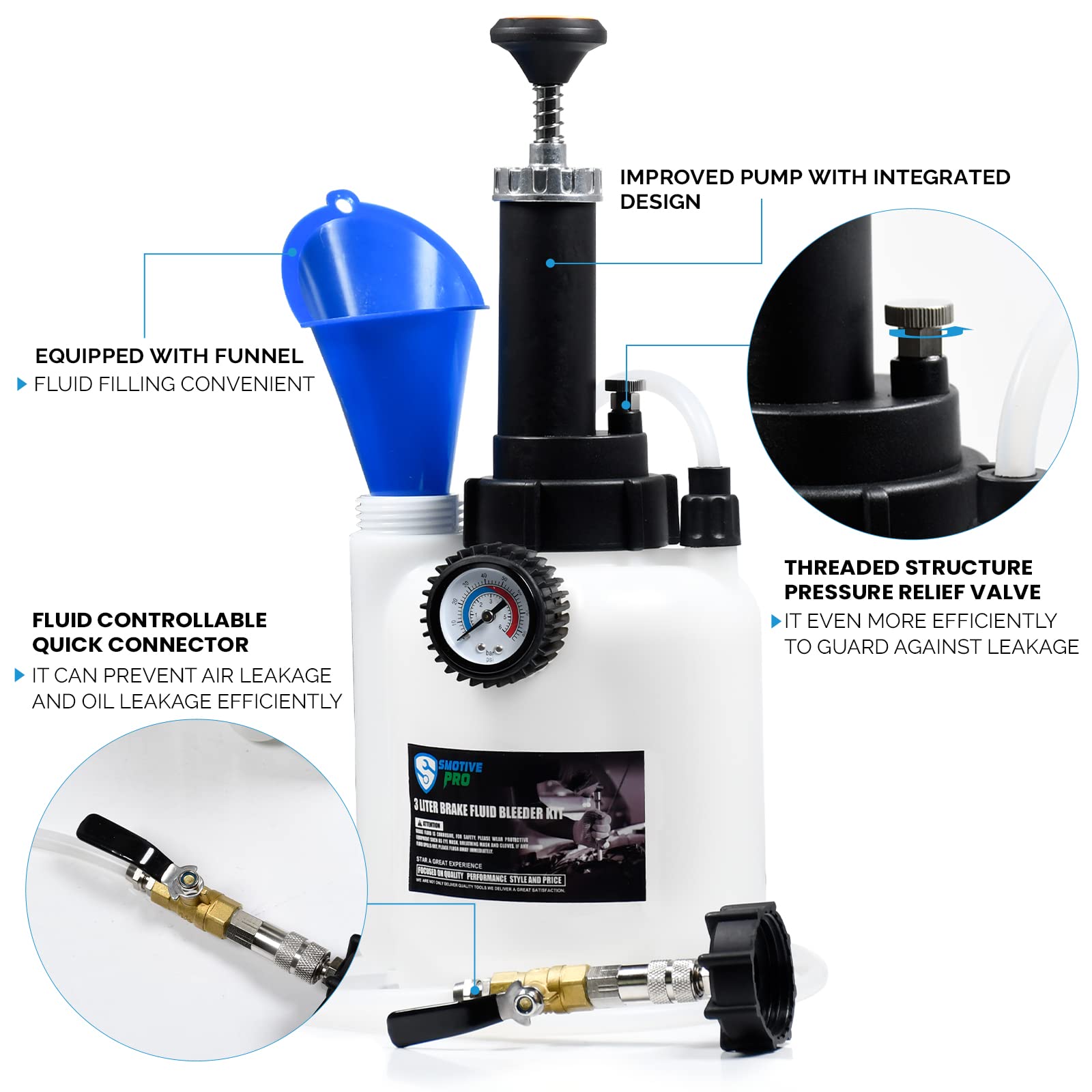 Mua SMOTIVEPRO 3L Manual Brake Bleeder Fluid Pump, One Man Professional ...