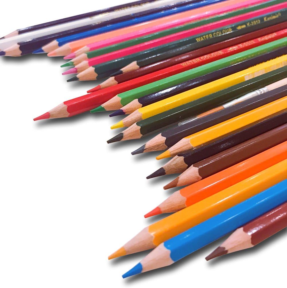 Aquarellstifte 24 Farben Buntstifte Farbstifte Zeichenstift für ...