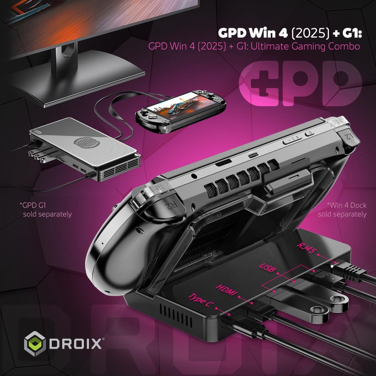 GPD Win 4 2025 Handheld Gaming PC With AMD Ryzen AI 9 HX 370, 12C/24T ...