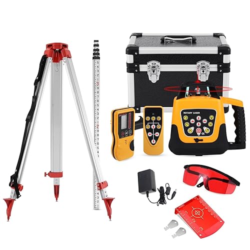 Iglobalbuy Self Leveling Rotary Laser Level System Kit with Surveying ...