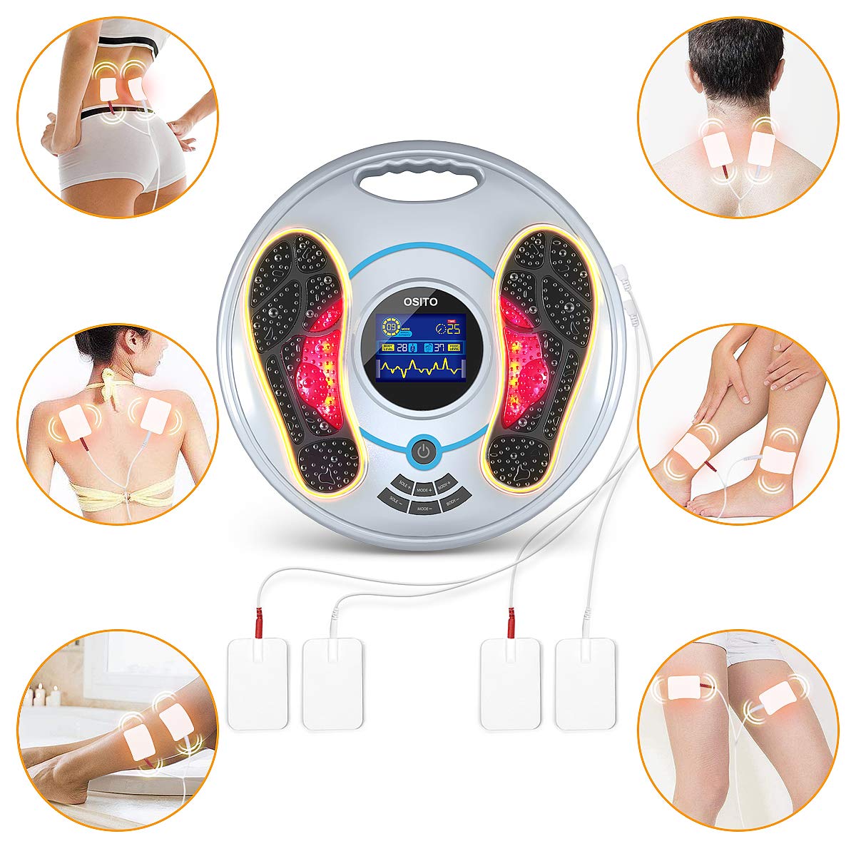 Medic Foot Wellness Machine (FDA) - EMS & TENS Feet and Legs Massager ...