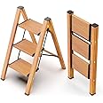 Amazon.com: WOA WOA 3 Step Ladder, Lightweight Aluminum Stepladder with ...