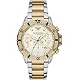 Amazon.com: Emporio Armani Men's Chronograph Silver and Gold Two-Tone ...
