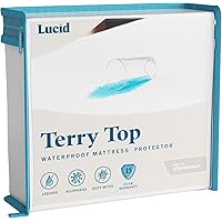 Lucid Premium Hypoallergenic 100-Percent Waterproof Mattress Protector ...