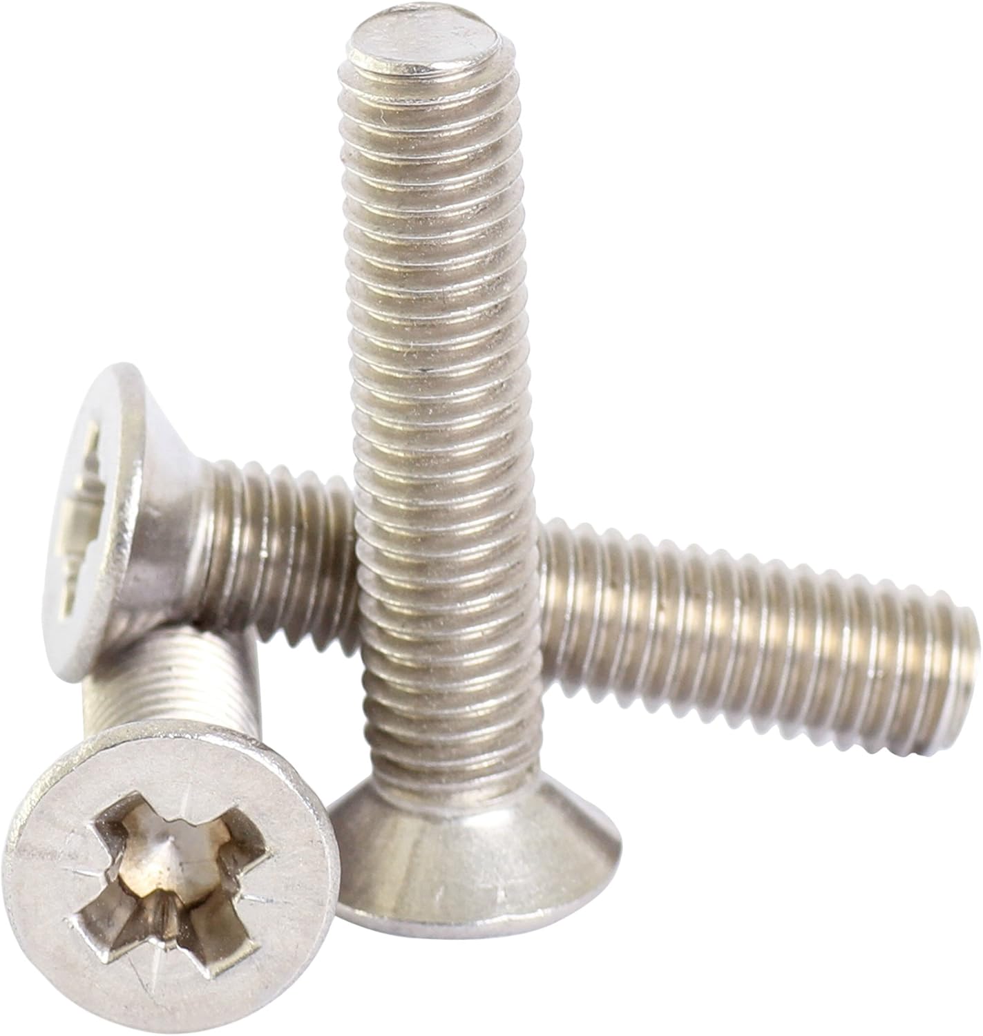  6mm M6 X 70 A2 Stainless Steel Pozi Countersunk Machine Screws Posi