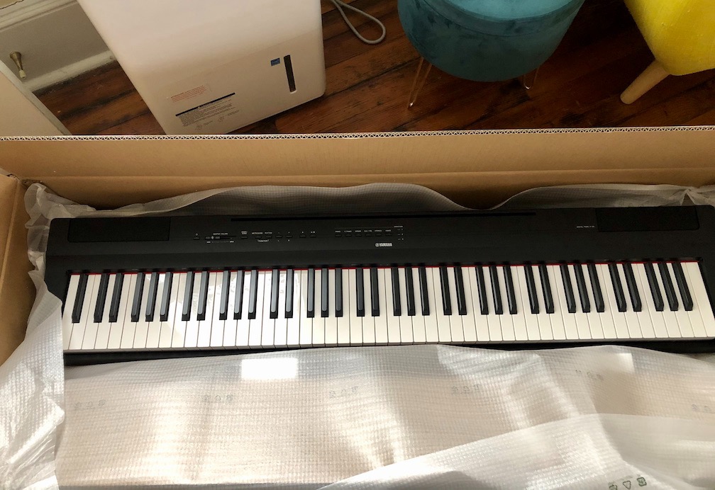 $44/mo - Finance Yamaha P125 88-Key Weighted Digital Piano Home Bundle with Furniture Stand and ...