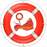 Amazon.com : Boat Safety Throw Rings 23inch Boat Life Ring with ...