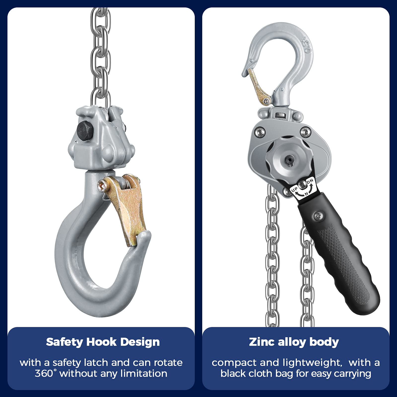 Mua Anbull Mini Lever Chain Hoist 1100 LBS 0.5Ton, Lever Chain Hoist 10 ...