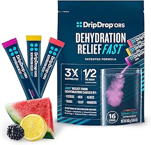 Amazon.com: DripDrop ORS - Electrolyte Powder For Dehydration Relief ...