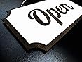 Rustic Open Closed Sign - Double-Sided Open Sign - Vintage Style Wood ...