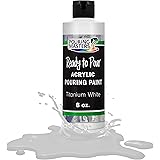 Amazon.com: Pouring Masters Titanium White Acrylic Ready to Pour ...