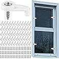 Weysat 60 Pcs Storm Window Clips with Screws Screen Clips Storm Windows ...