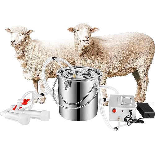 S SMAUTOP 7L Electric Pulsation Milking Machine Single Bucket Piston ...