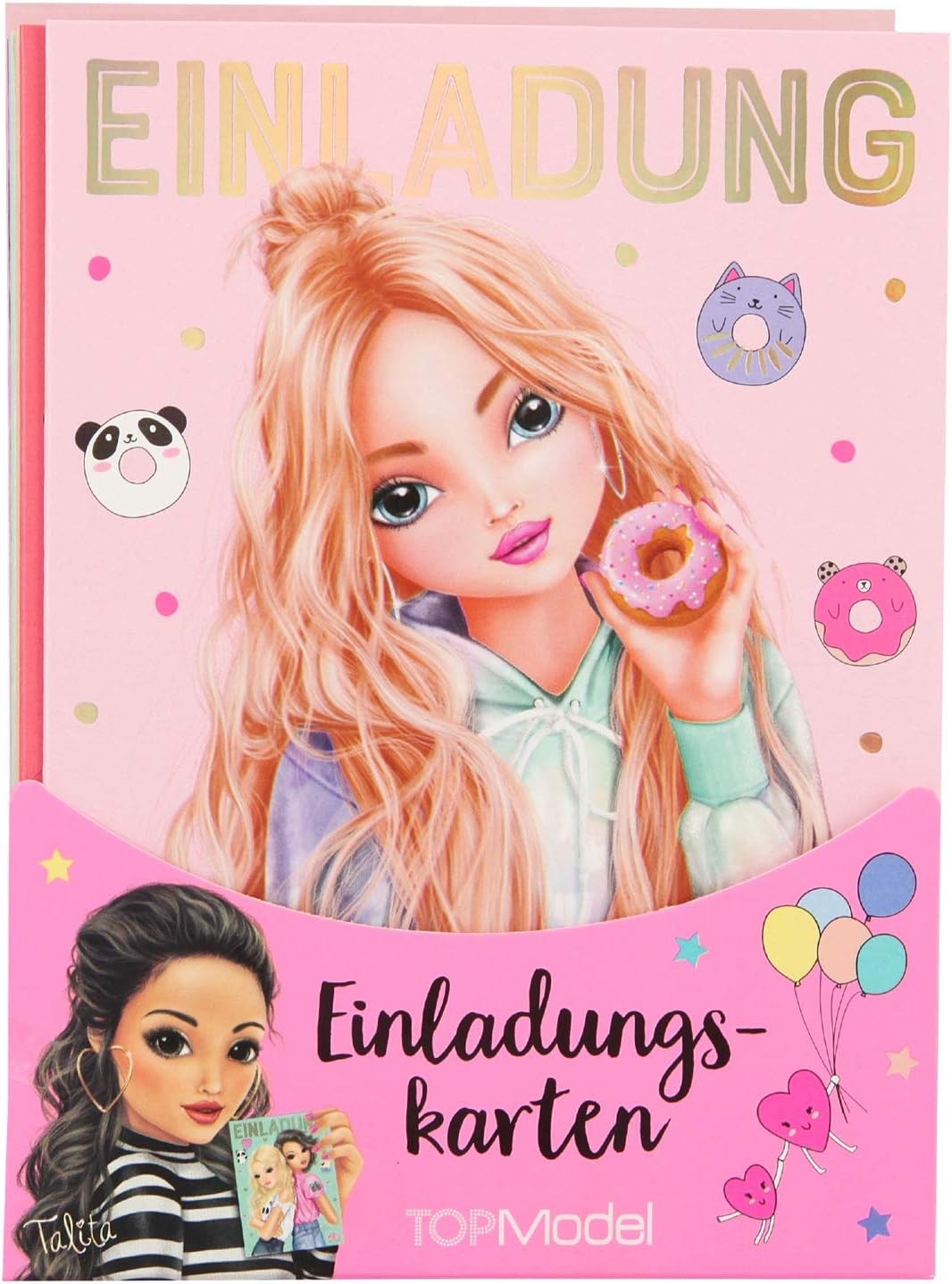 Depesche 11149 Invitation Cards, TOPModel, Pack of 10, Approx. 15.5 x ...