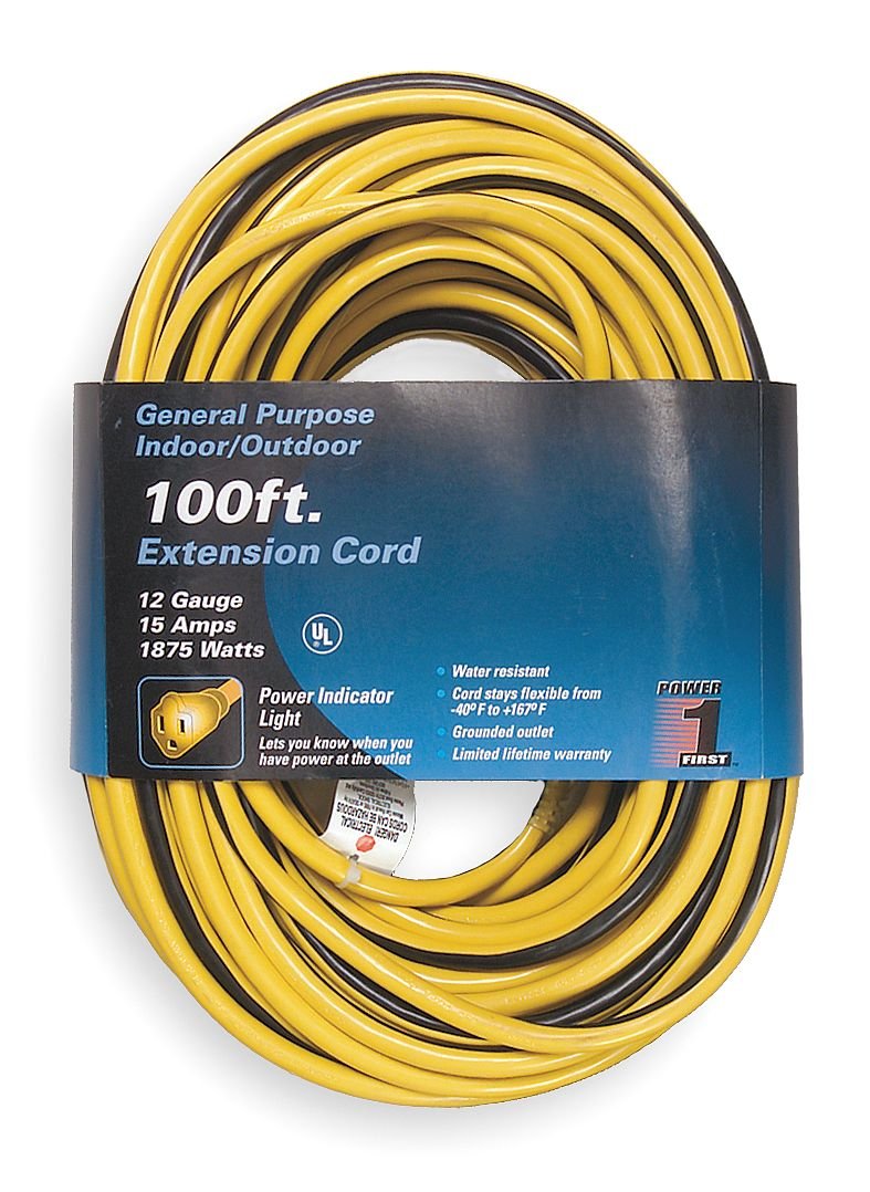 Power First 100 ft. Extension Cord 12/3: Amazon.com: Industrial ...