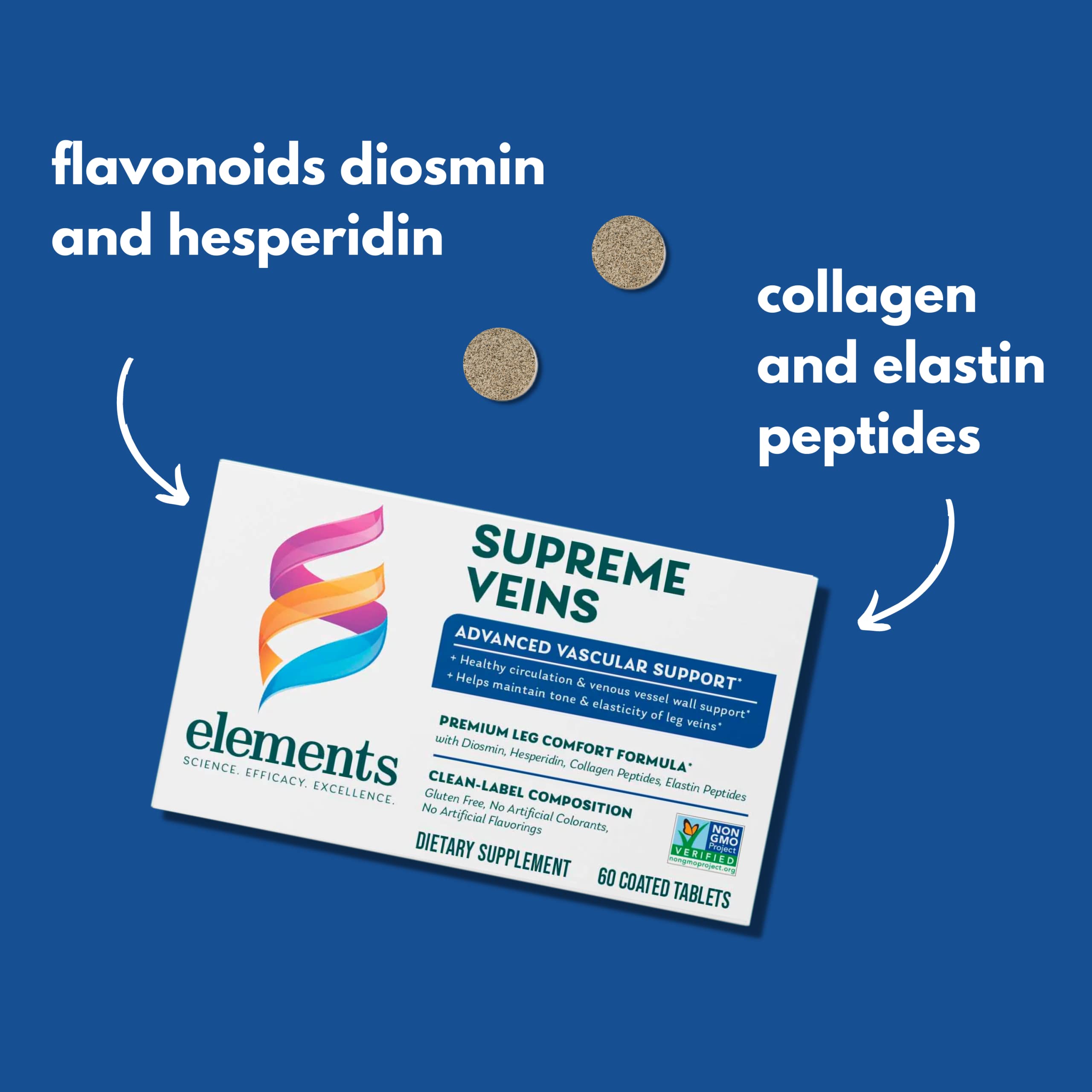 Mua Elements Supreme Veins, 60 Tablets (30 Day Supply), Advanced ...