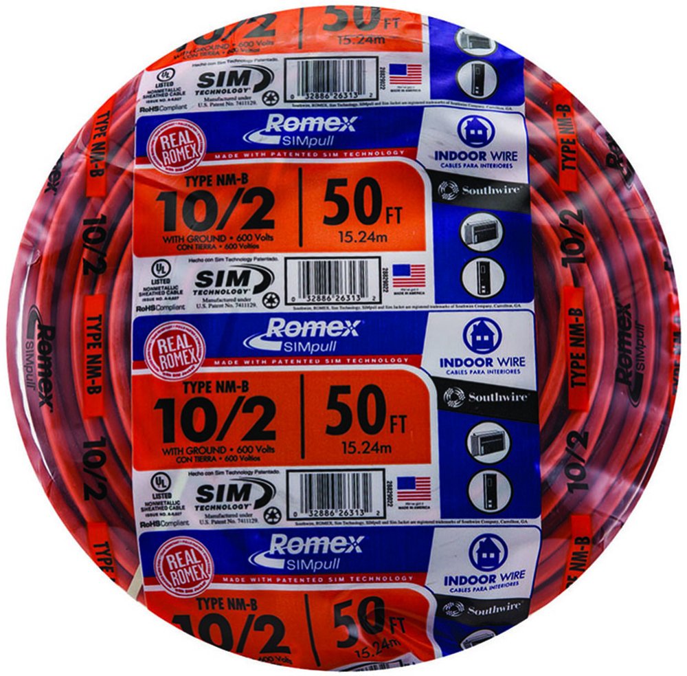 Southwire 28829022 50 10 2 With Ground Romex Brand SIMpull Residential