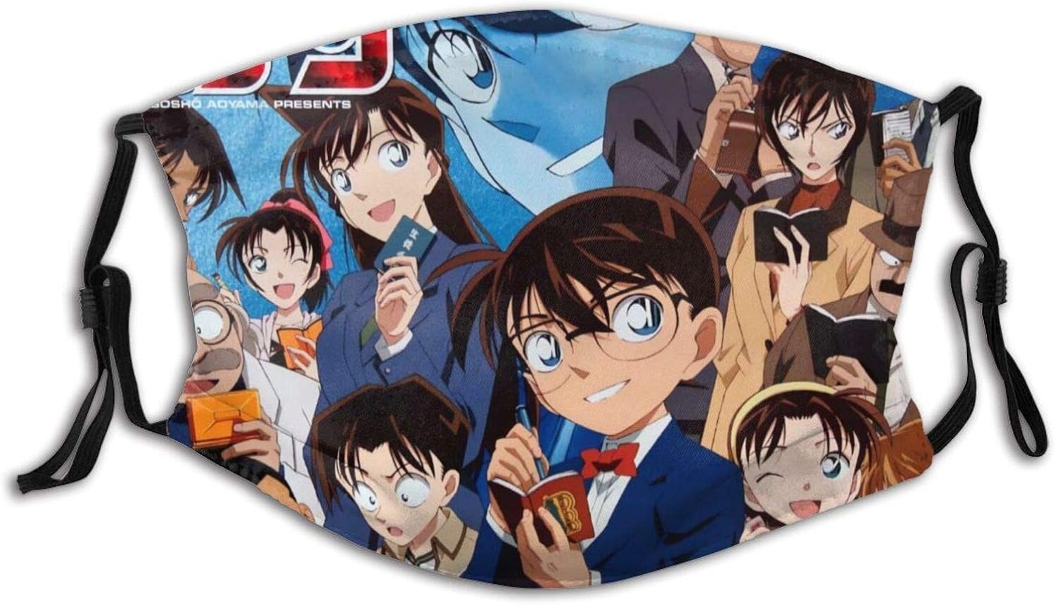 Detective Conan - Máscara protectora para la boca lavable con filtro ...