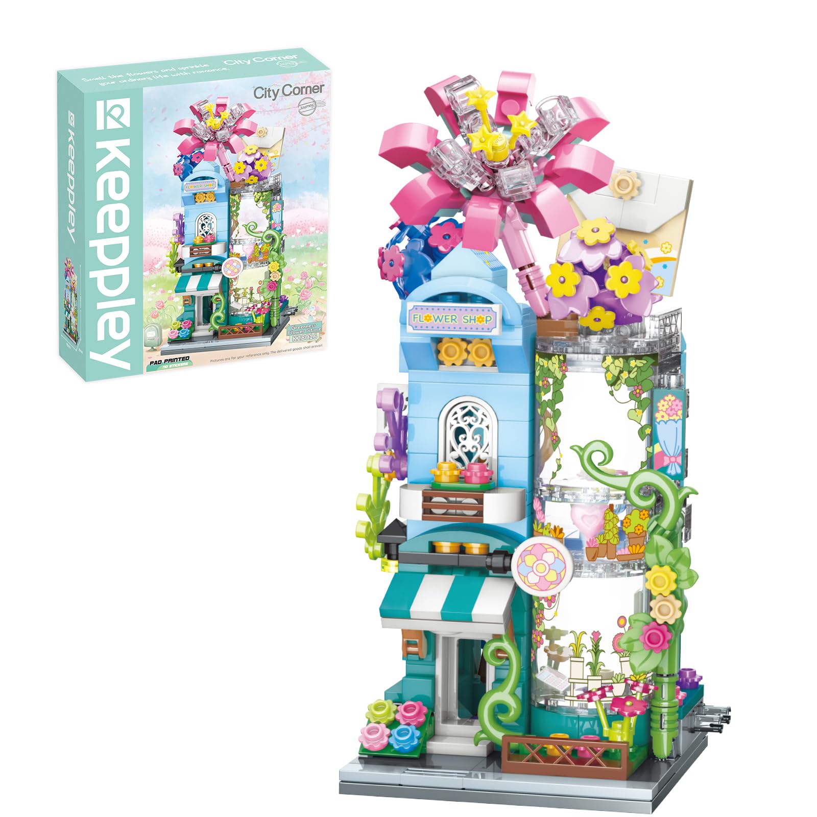 Mua Girls Toy Building Set, Greenleaf Flower House City Street-View ...