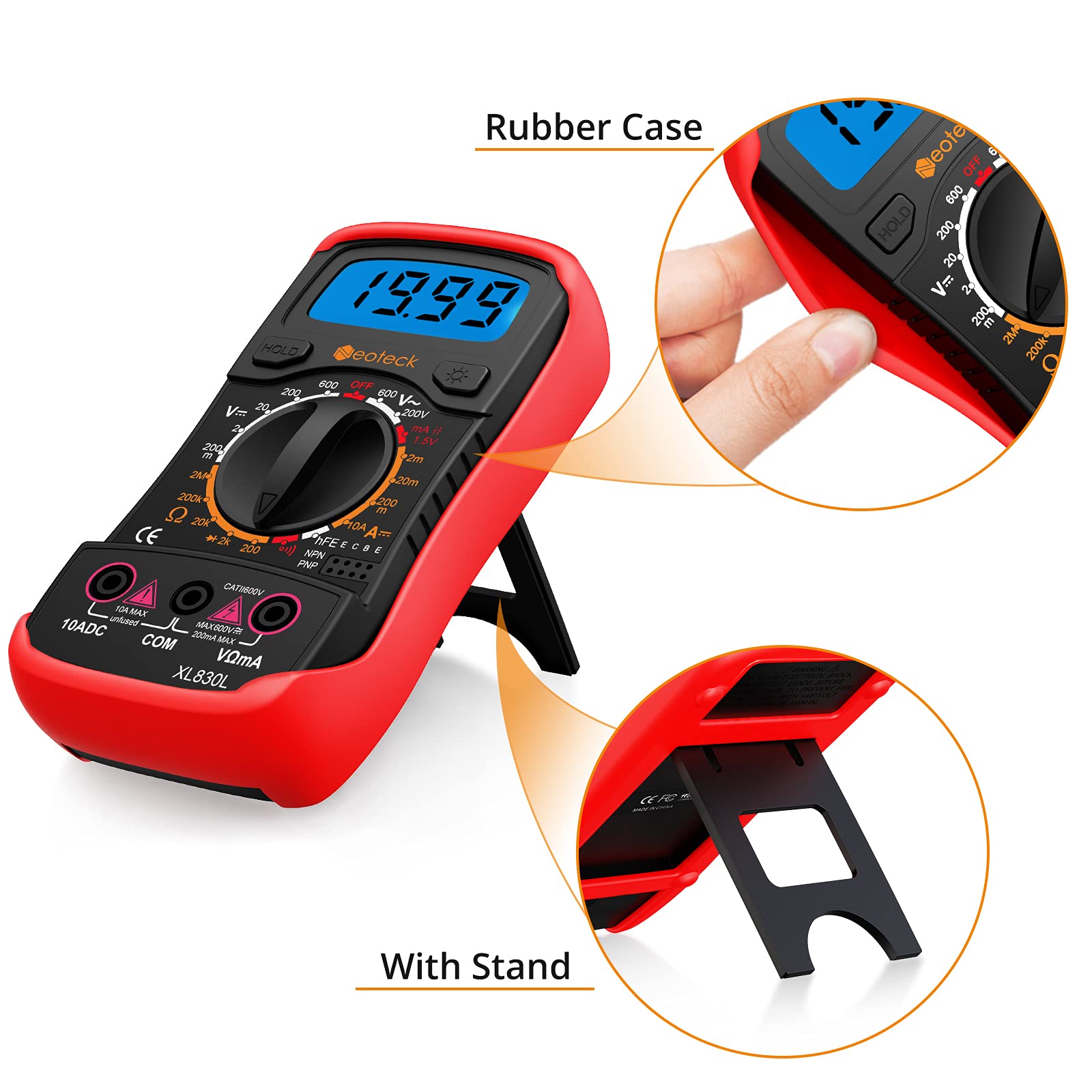 Mua Neoteck Pocket Manual Ranging Digital Multimeter with 2 Test Leads ...
