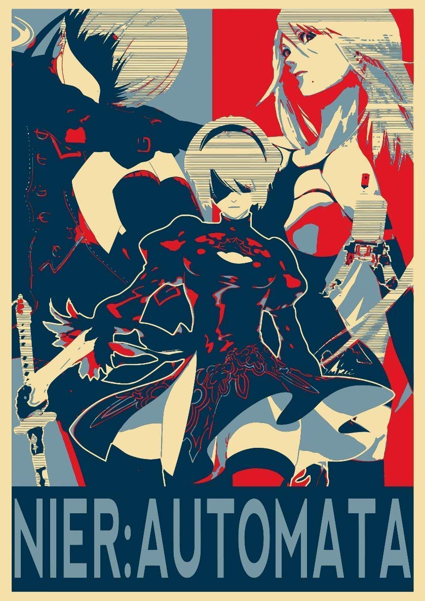 Mua Propaganda Nier Automata Movie Poster - Characters Poster Entrance ...