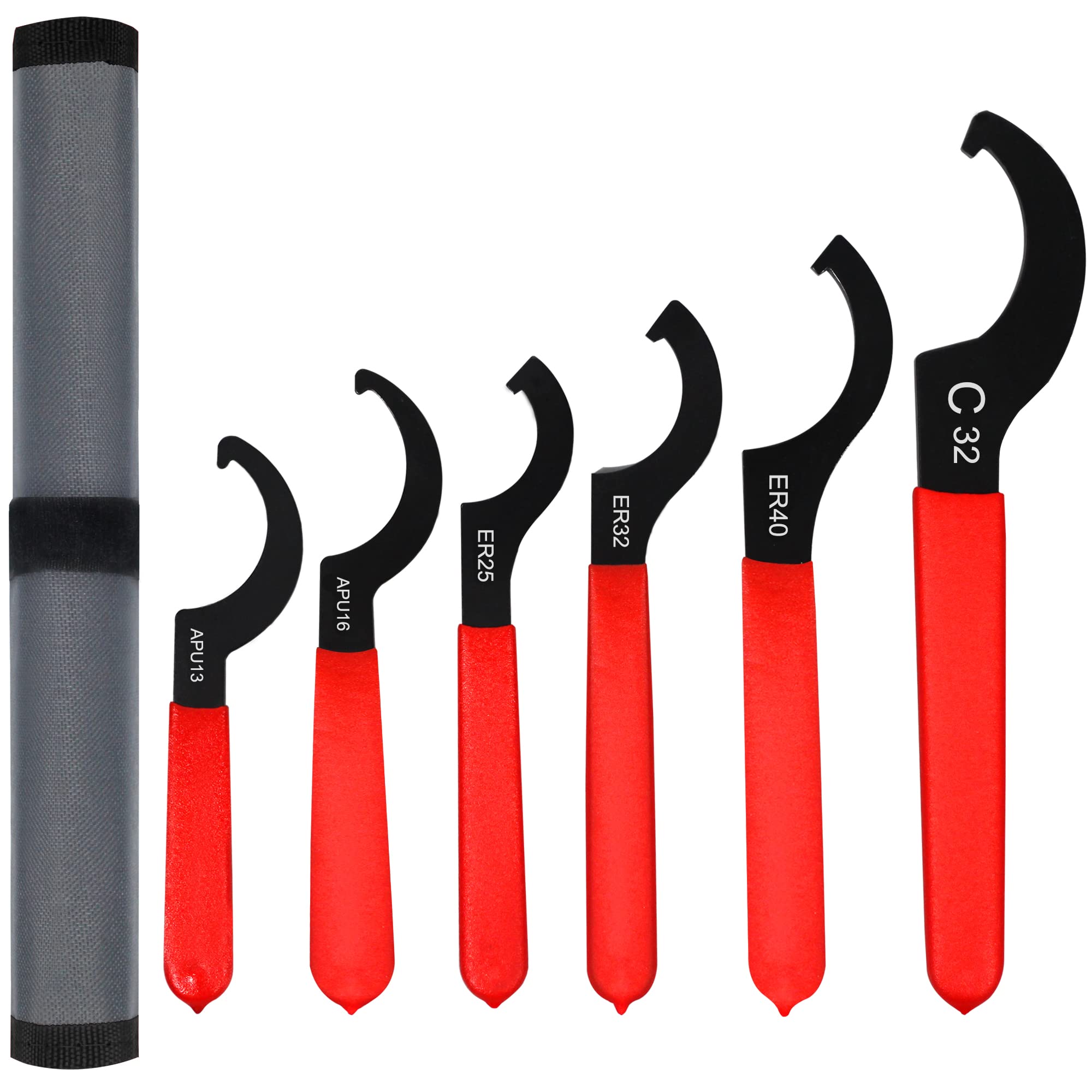 AutoWanderer Tool Universal Spanner Wrench Set 6Pcs Steel Adjustable ...