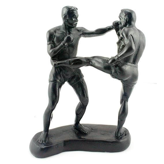 Decor & Gift Resin Sculpture Thai Boxing or Muay Thai Fight Statue ...