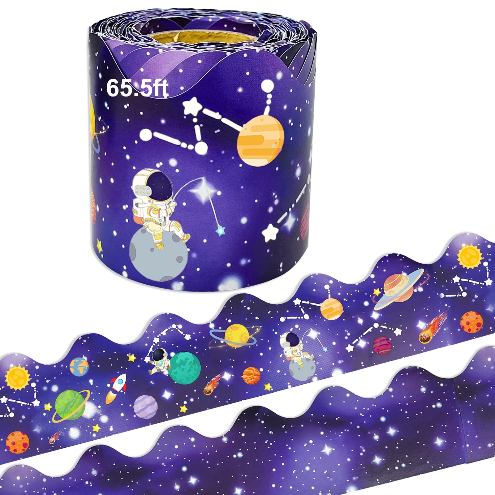 Outer Space Bulletin Board Borders Double-Sided Trim, Galaxy Bulletin ...