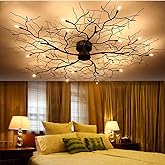 AFUMMID Modern LED Ceiling Lamp Nordic Tree Branch Iron Ceiling Lights ...
