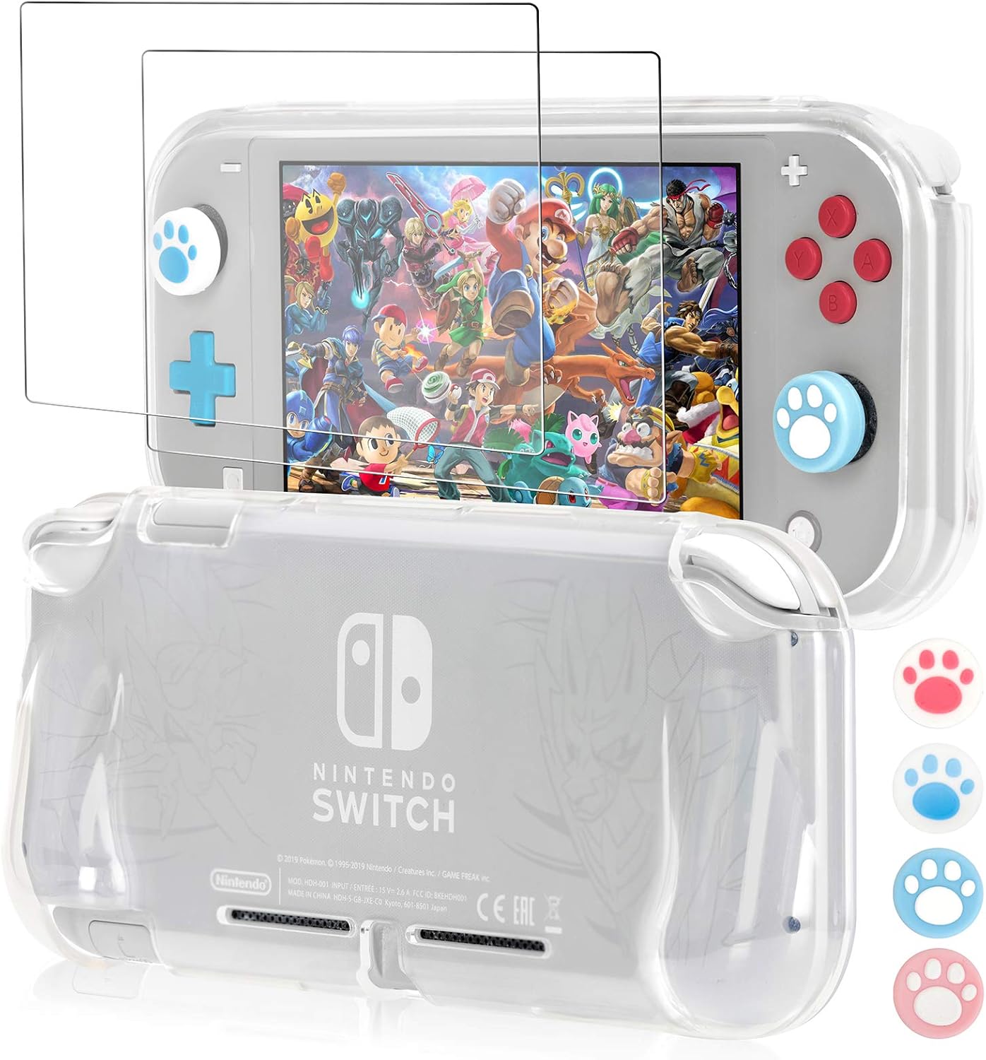 KOREDA Clear Case for Nintendo Switch Lite 2019, Protective Cover Case ...