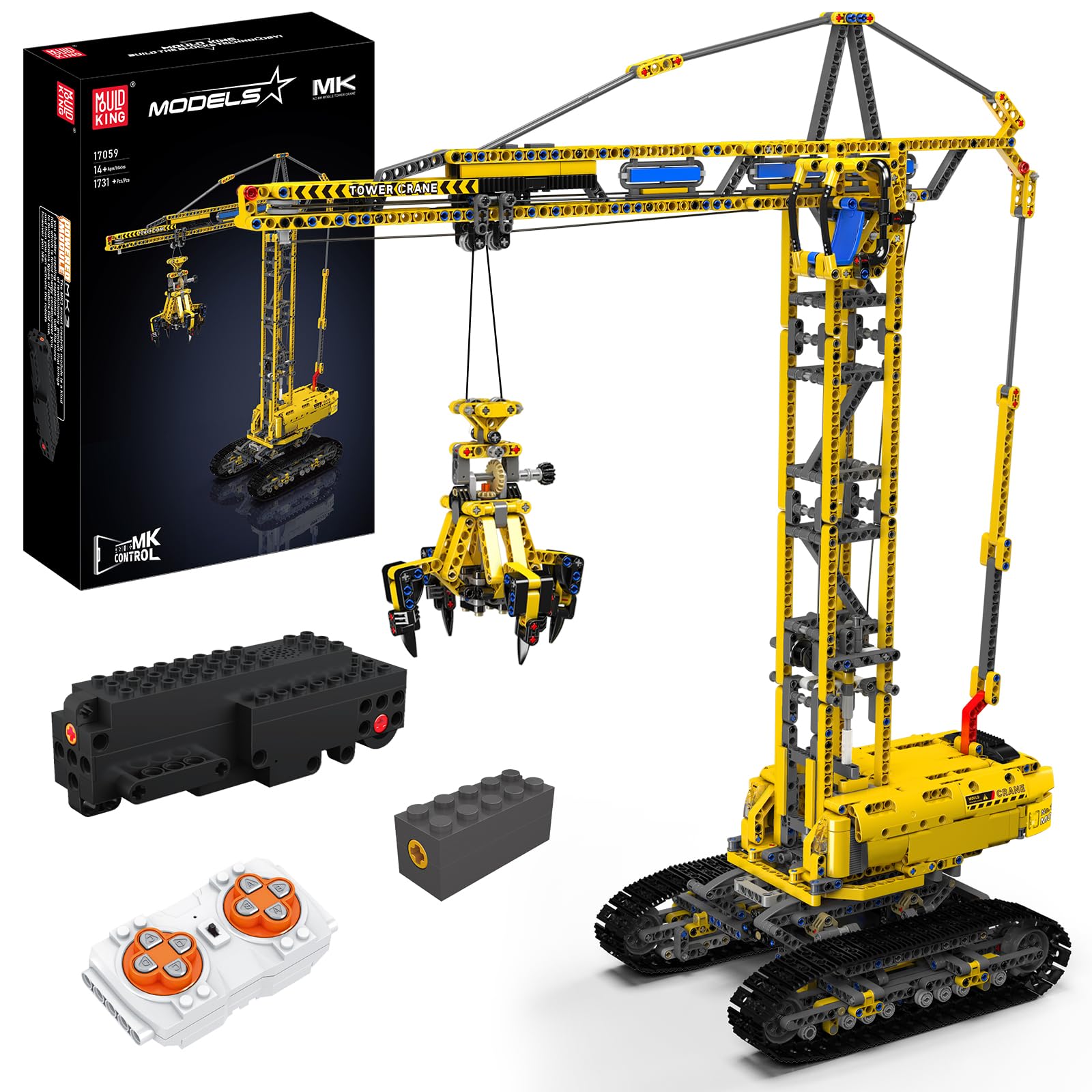 Mould King Technic Crawler Crane Advanced Building Kit for Adults, MOC ...