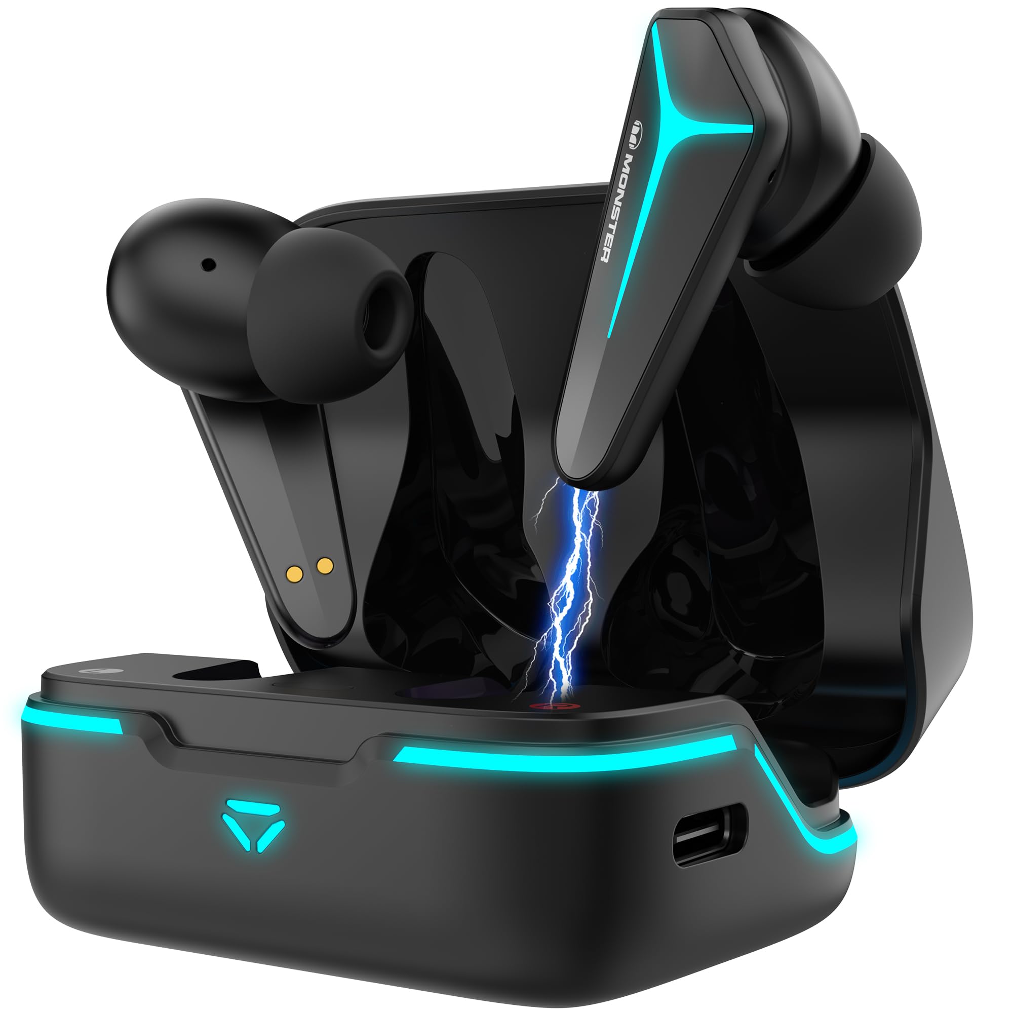 Monster Open AC601 Wireless Earbuds, Comfort Clip-On Bluetooth Earbuds ...