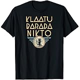 Amazon.com: Klaatu Barada Nikto Robot SiFi T-Shirt: Clothing