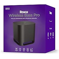 Amazon.com: Roku Wireless Bass Pro | Subwoofer Streambar, Streambar Pro ...