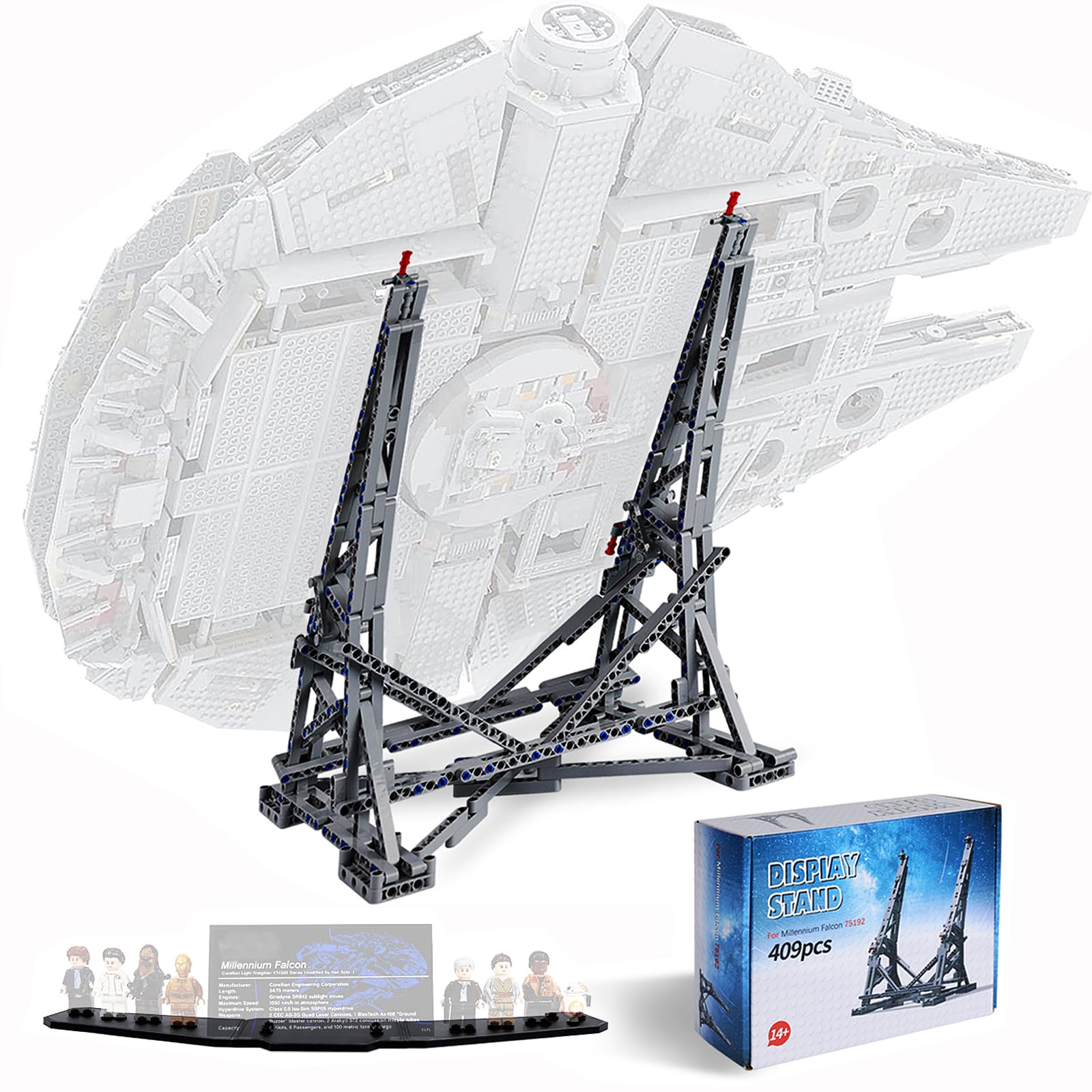 Kyglaring Vertical Display Stand for Lego Ultimate Millennium Falcon ...