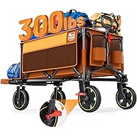 Amazon.com : Timber Ridge 49" Extra Long Collapsible Folding Wagon with ...