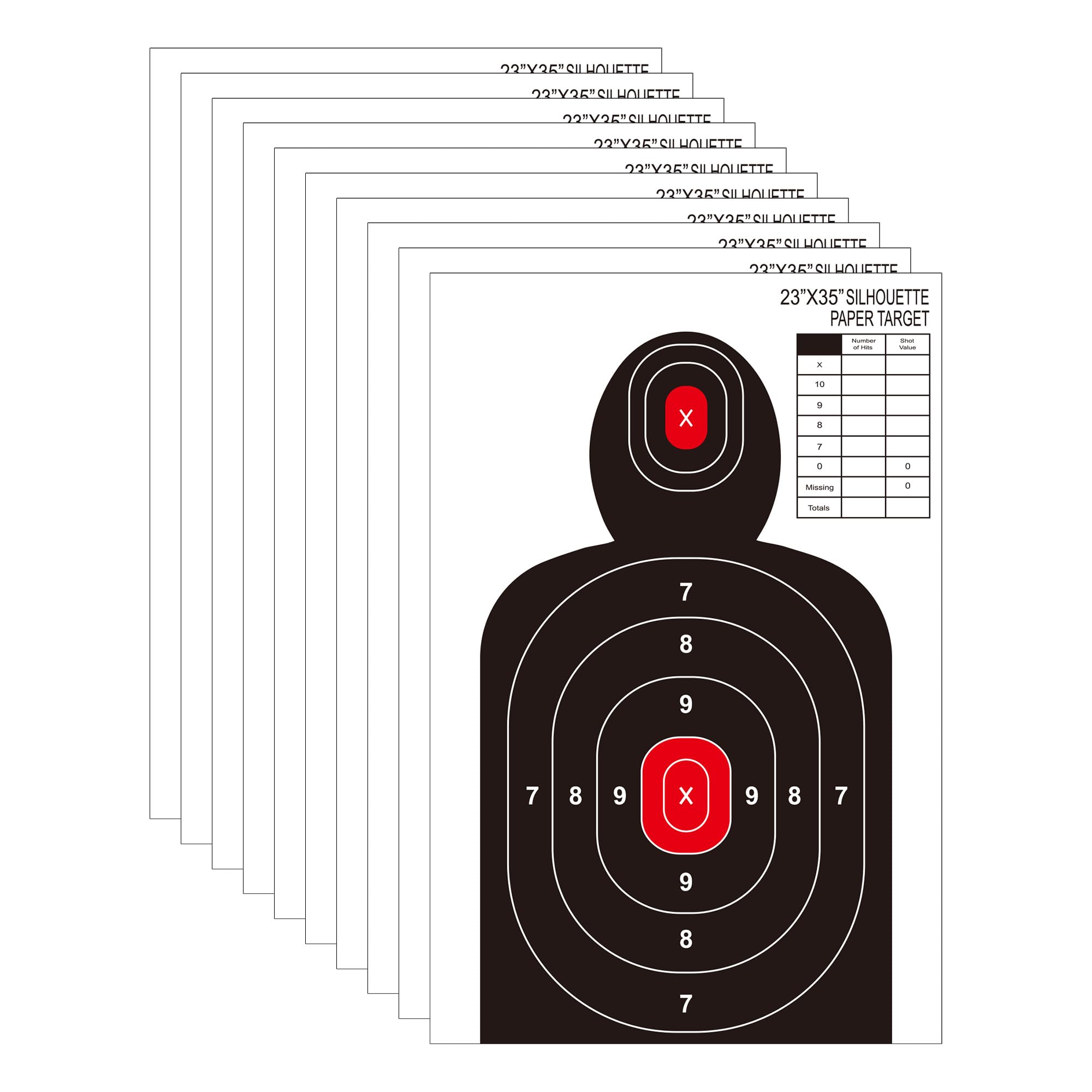23x35 Inch Shooting Targets,20 Packs Silhouette Paper Targets,Paper ...
