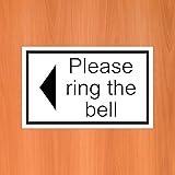 Please ring bell and wait for attention sign - Self adhesive vinyl ...